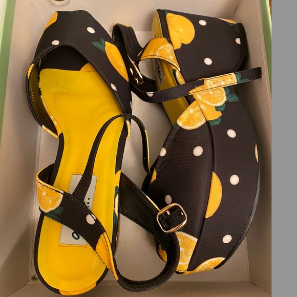 Unique Vintage | Shoes | Luluhun Lemon Platform Wedge | Poshmark